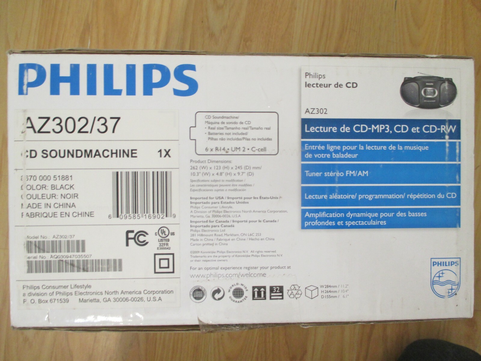 Philips AZ302 CD/Radio Boombox for sale online | eBay