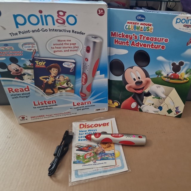 Disney Poingo Point & Go Interactive Reader with Mickey Mouse Clubhouse ...