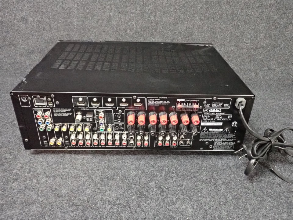 Yamaha RX-V665 7.2 Channel Surround Sound Home Theater Receiver w/ HDMI ...