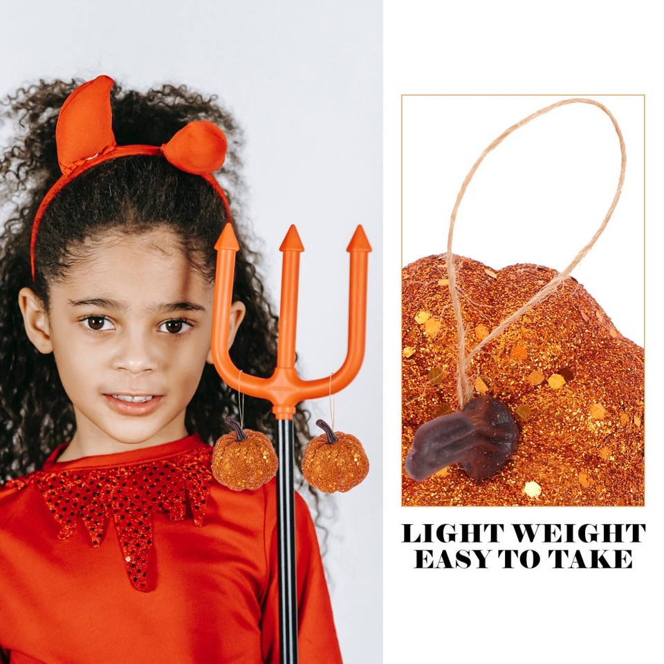 10 Pcs Pumpkin Party Decorations Halloween Artificial Pumpkins Handmade ...