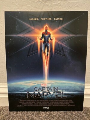 Captain Marvel AMC IMAX EXCLUSIVE POSTER 11" X 15.5" | eBay