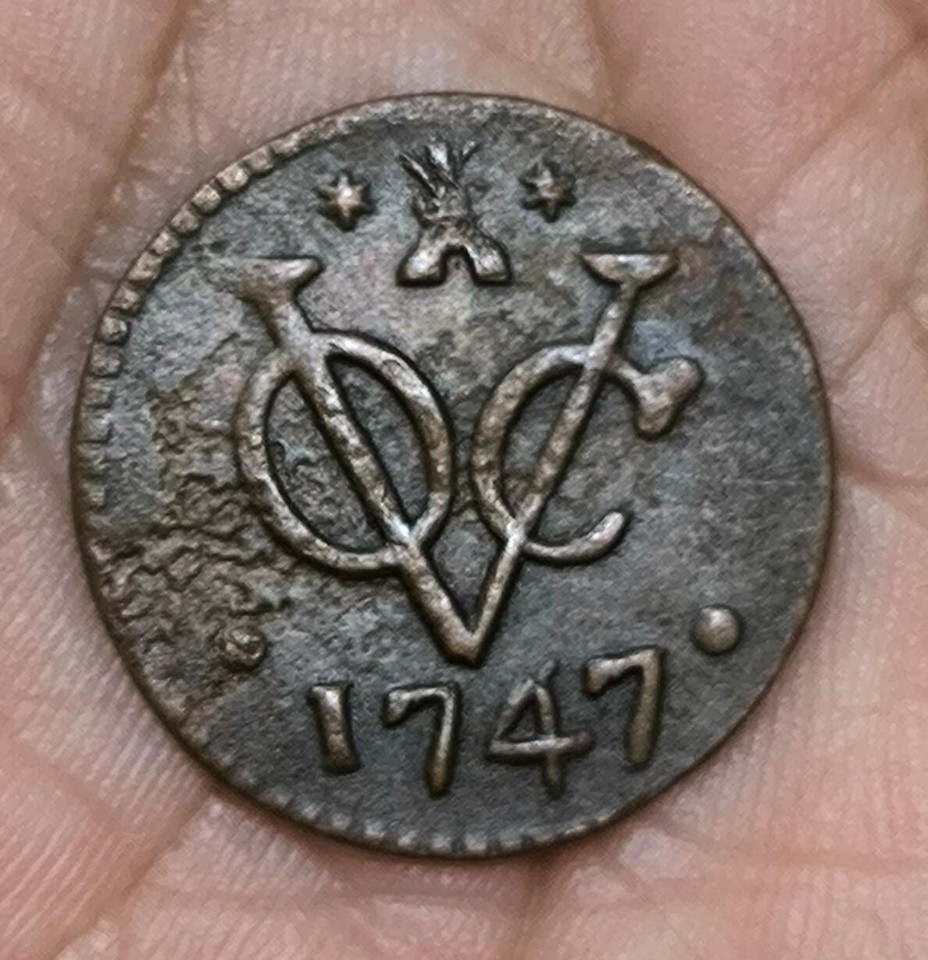 1747 Dutch Netherlands Voc Duit New York Penny Zeeland High GRADE Coin ...
