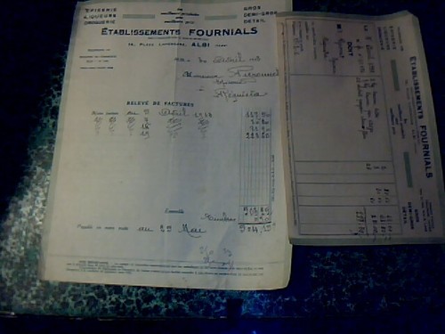 factures X 2 Fournials grossiste à Albi année 1933 | eBay