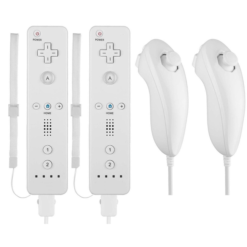Remote Wiimote Nunchuck Controller Set Combo for Nintendo Wii/Wii U Game Console | eBay
