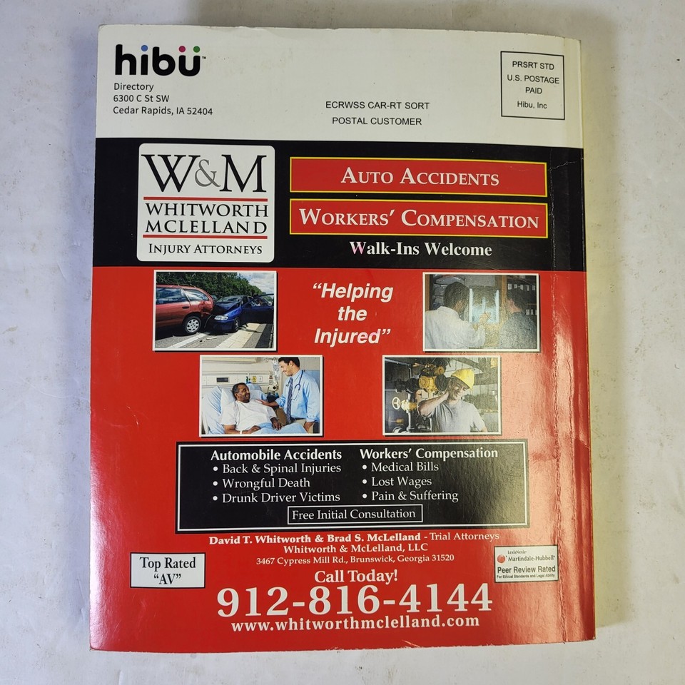 2017-2018 Waycross, GA PHONE BOOK DIRECTORY 912 Blackshear, Hoboken ...