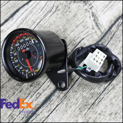 Retro Motorcycles Custom Mini Stainless Steel Mechanical Speedometer ...