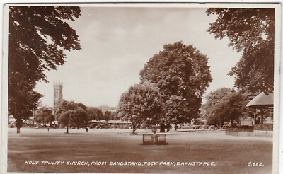 Holy Trinity Church From Bandstand, Rock Park, BARNSTAPLE, Devon RP ...