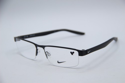 NEW NIKE 8137 001 BLACK GUNMETAL AUTHENTIC FRAMES EYEGLASSES 55-17 | eBay