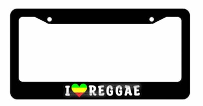 I Love Reggae Rastafarian Rasta Music Jah Lion of Judah License Plate ...
