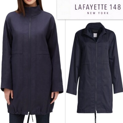 LAFAYETTE 148 NEW YORK Minerva Stand-Collar Zip-Front Long-Sleeve ...