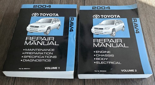 2004 Toyota Rav4 Official 2-Volume Shop Service OEM Repair Manuals | eBay