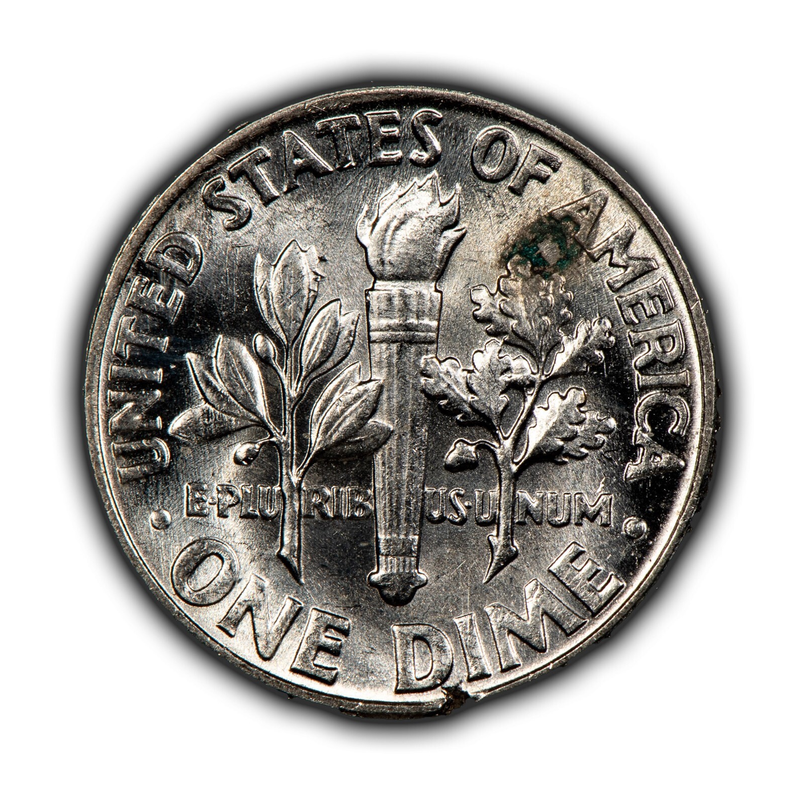 1960 10c Silver Roosevelt Dime - Mint Error Defective Planchet - SKU ...