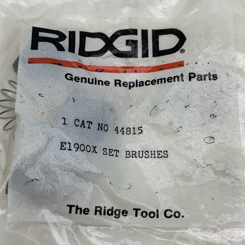 OEM Genuine Ridgid 44815 E1900X Motor Brush Set for 700 Series Pipe ...
