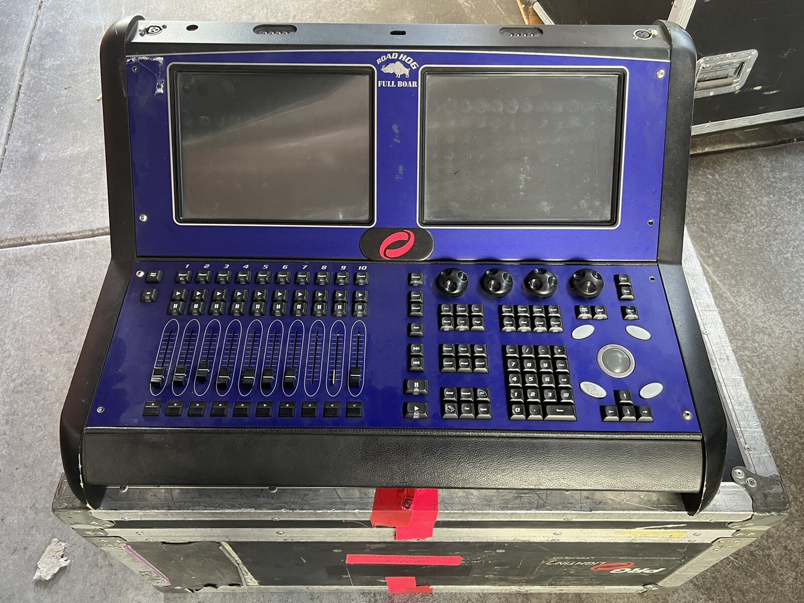 High End Systems Road Hog Full Boar Lighting Console /rolling Case ...
