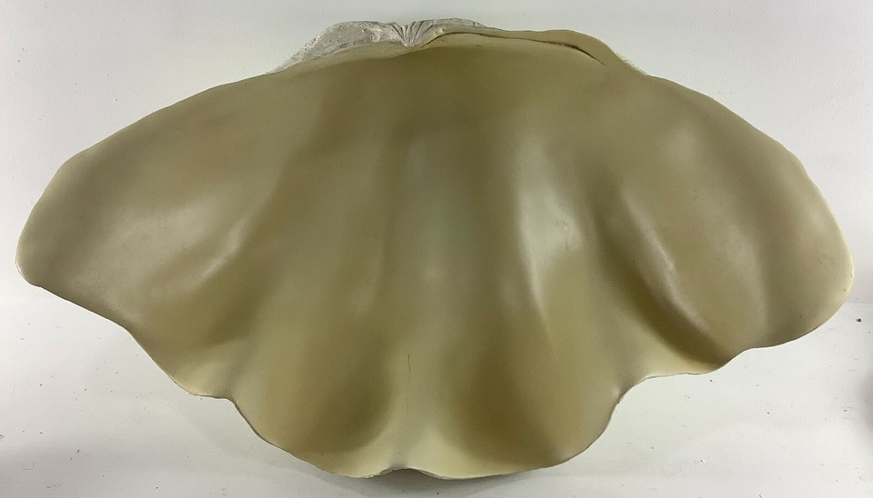 Faux Giant Clam Shell Nautical Ocean Sea Decor 14"Lx23.75"Wx6.75"H ...