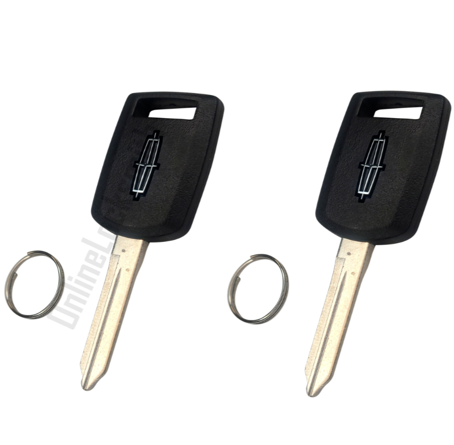 2x New OEM Transponder Keys Ignition Door For Lincoln Vehicles w/ Logo ...
