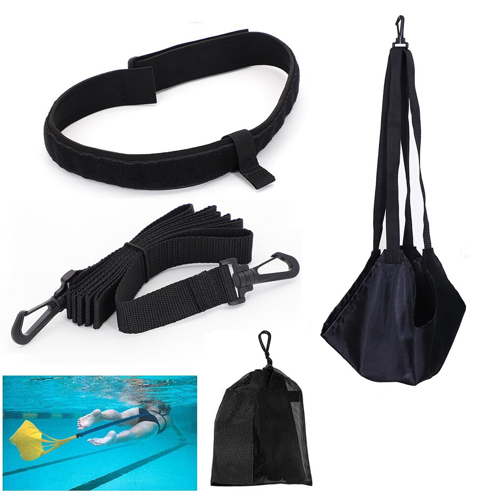 Swimming Elastic Rope Rotatable Swim Training Belt Set Sports Training ...