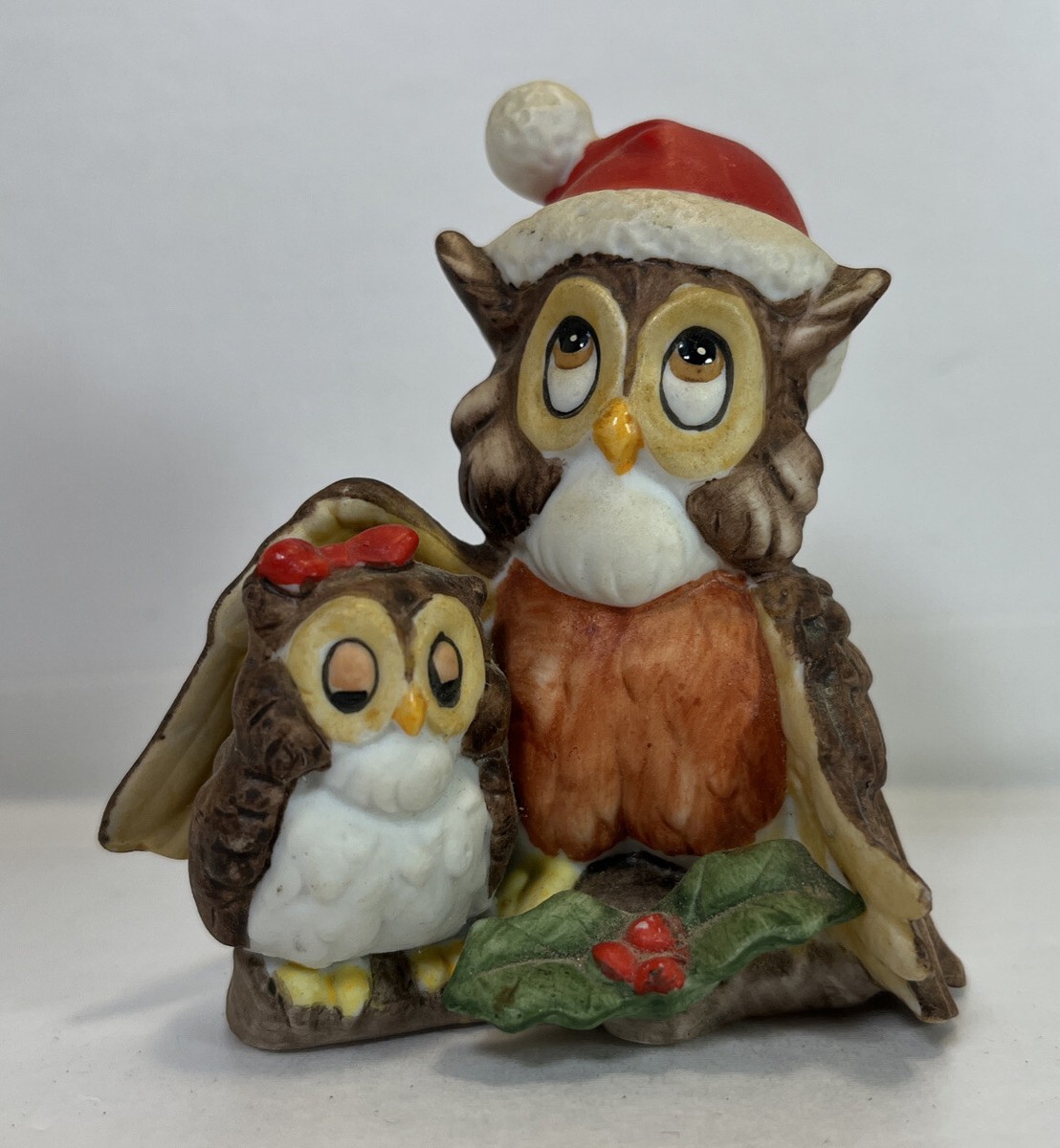 Real Owl In Santa Hat