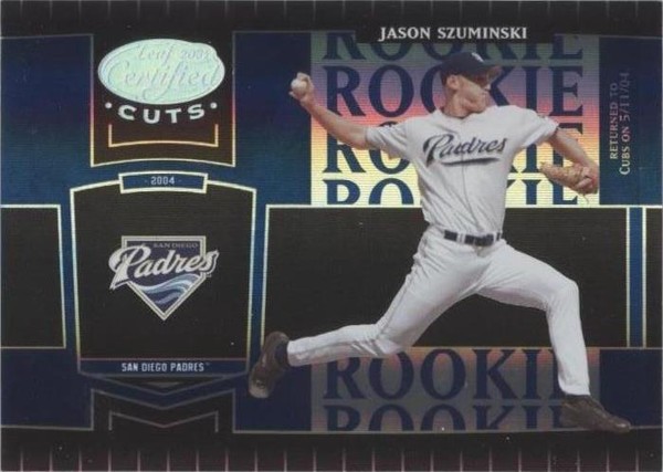 2004 Leaf Certified Cuts - Marble Blue #274 Jason Szuminski /50 (RC ...