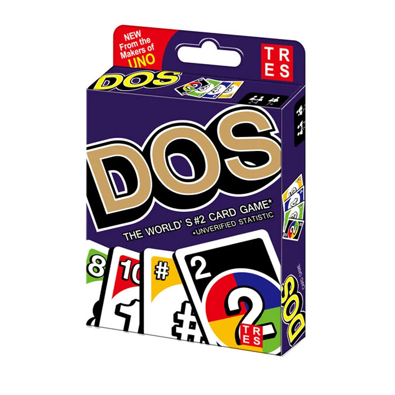 Uno DOS Card Game, Suitable for Families and Parties, with 3 Different ...