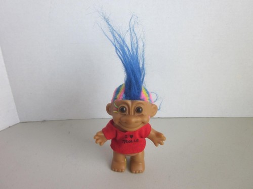 Russ Punk Troll Doll with Rainbow Mohawk Hair | eBay