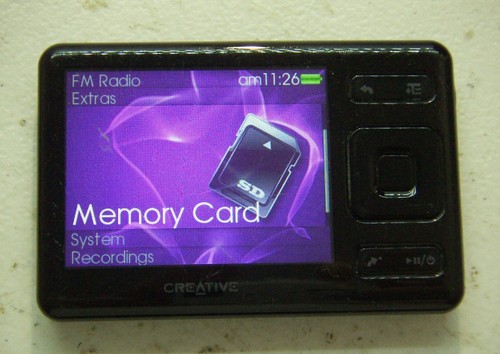 Creative Zen MX (8GB) Digital Media MP3 Player Black. Works great, good ...