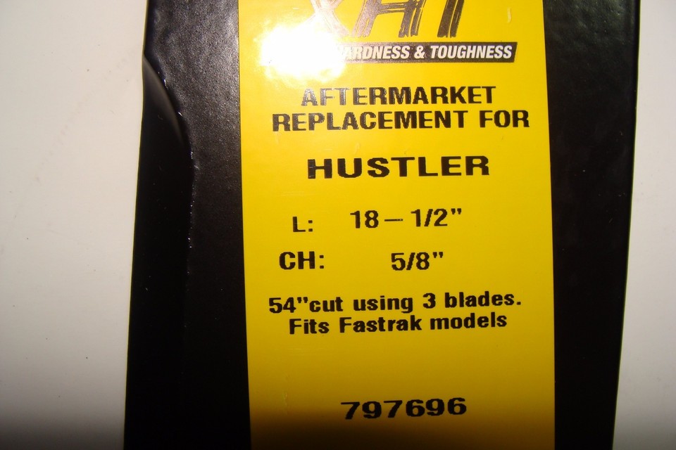 6 REPL XHT HD USA BLADES EXCEL HUSTLER 797696 601124 54" RAPTOR SD ...