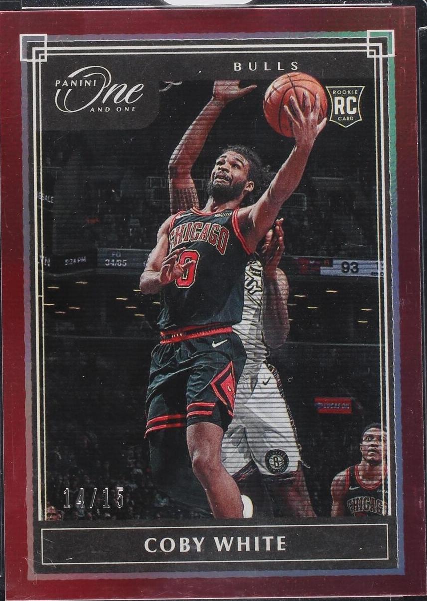2019-20 Panini One and One - Rookies Coby White #119 Red /15 (RC) for ...