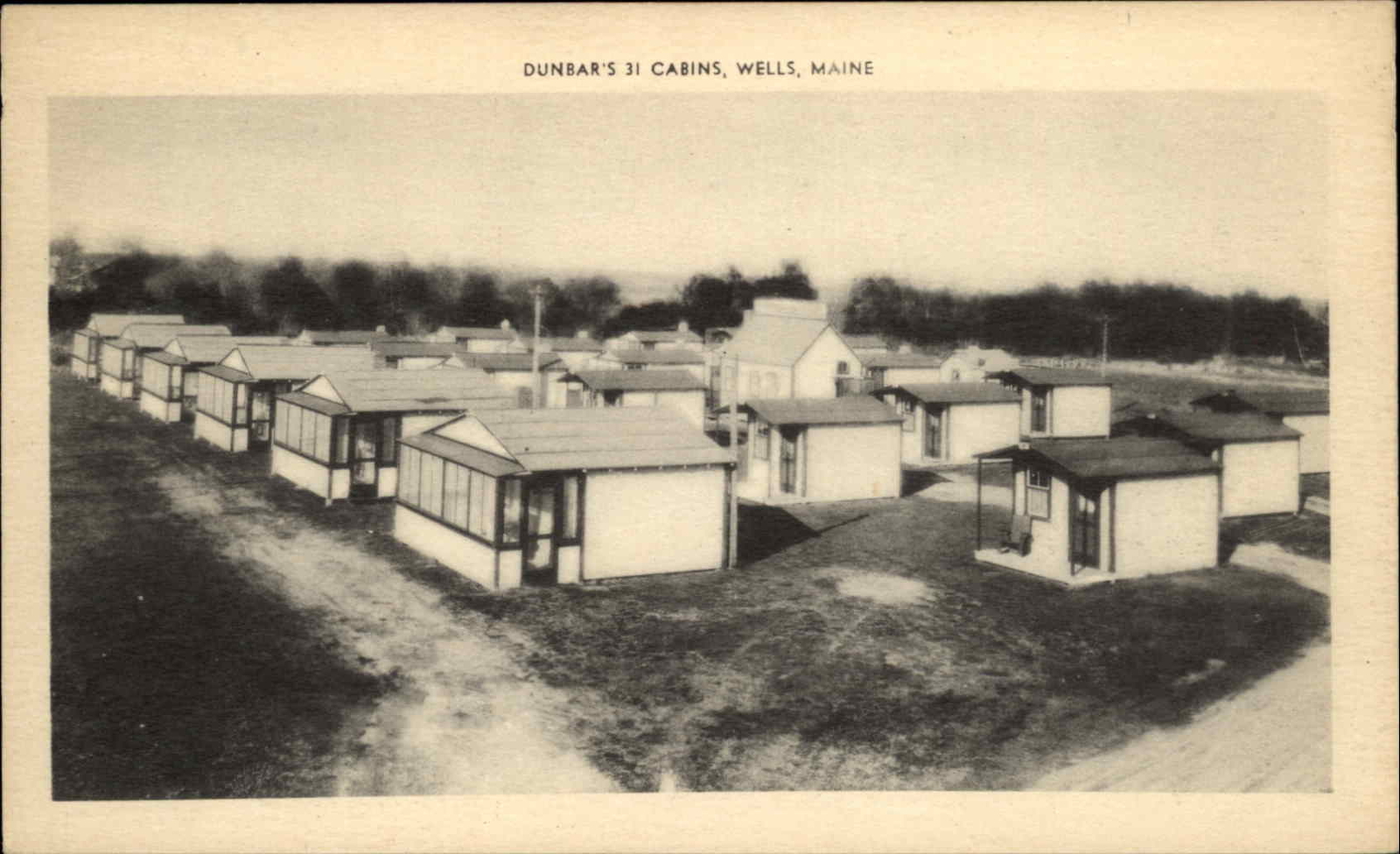 Wells Maine Dunbar's Cabins Vintage Postcard | eBay