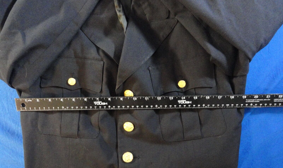 UNITED STATES ARMY SERVICE UNIFORM DRESS BLUE 450 ASU JACKET COAT POLY ...