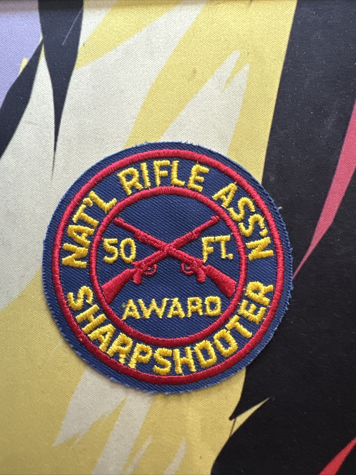Vintage National Rifle Association Sharpshooter 50 Foot Award Patch BIS ...