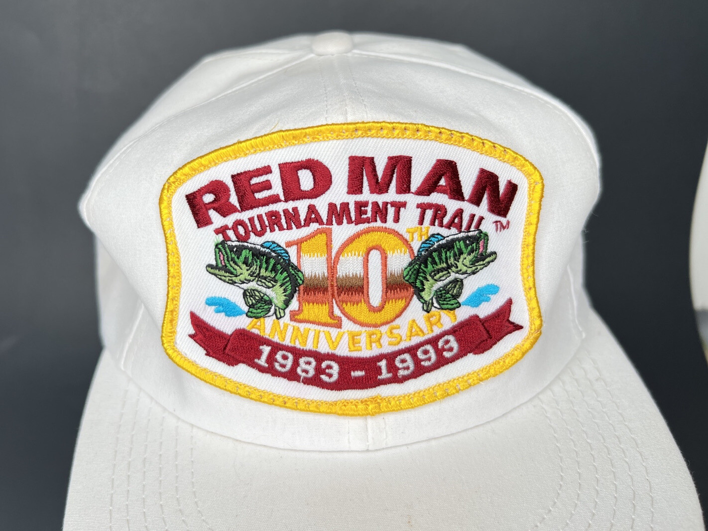 Vintage Red Man Chewing Tobacco Big Patch Mesh Snapba… - Gem