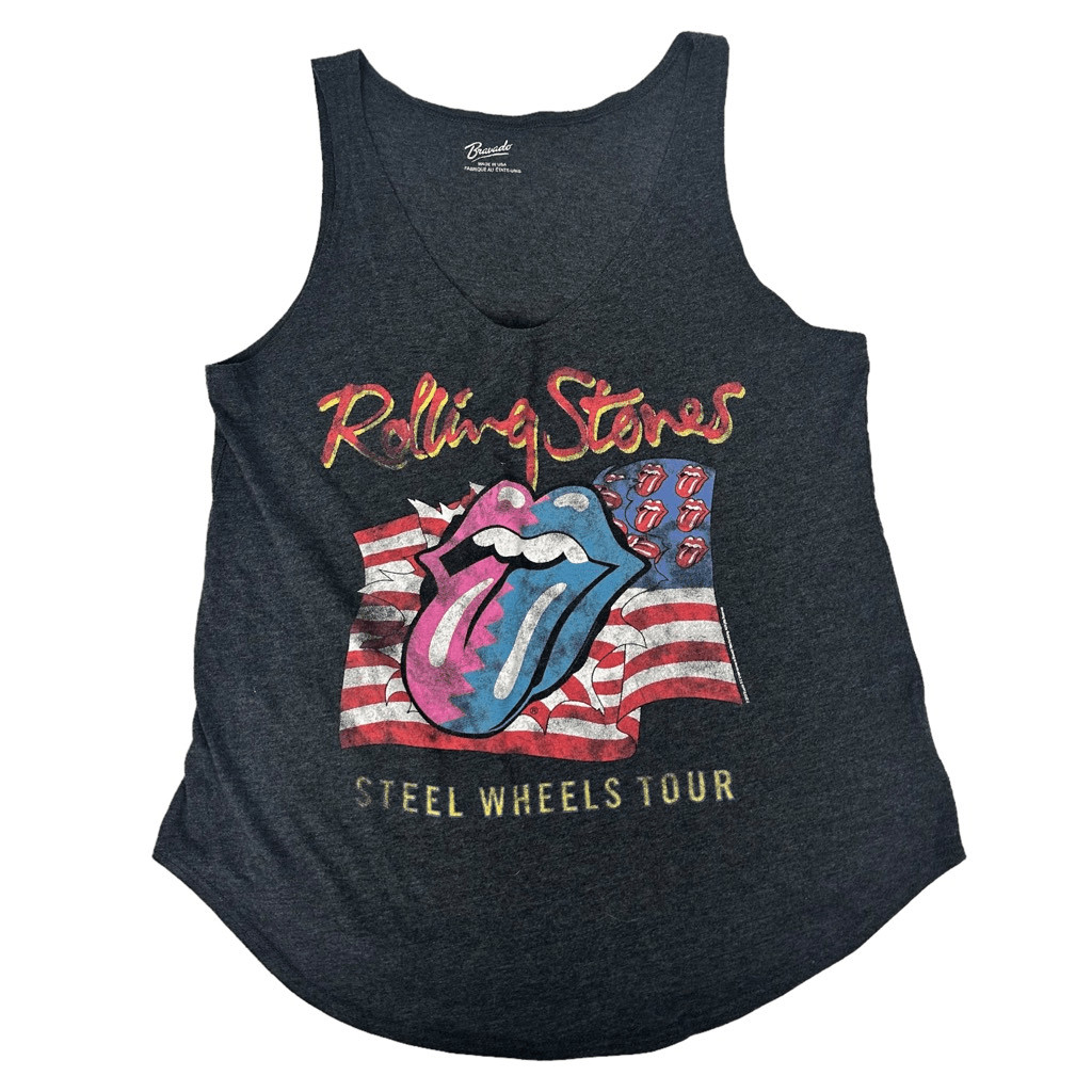Bravado Rolling Stones Steel Wheels Tour Tank Top siz… - Gem