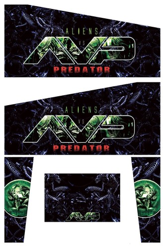 Stickers Alien vs Predator modele 1 Pour Pincab Flipper | eBay