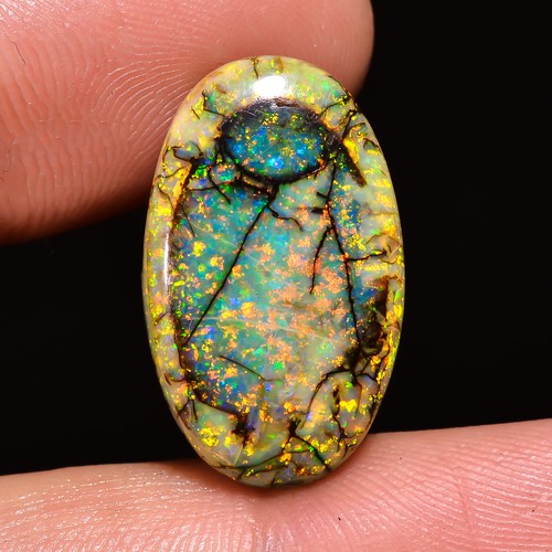 Natural Monarch Opal Oval Cabochon Gemstone 07.00 Cts. 23X14X3 MM GSR ...