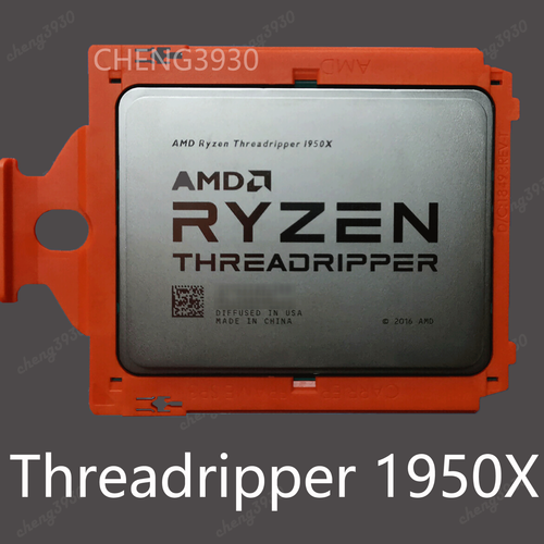 AMD Ryzen Threadripper 1950x 16 cores 32 threads 3.40ghz tr4 x399 CPU ...