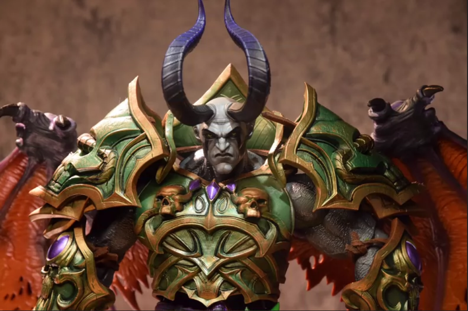 WOW World of Warcraft Dread Lord Mal'Ganis 1/9 scale action figure ...