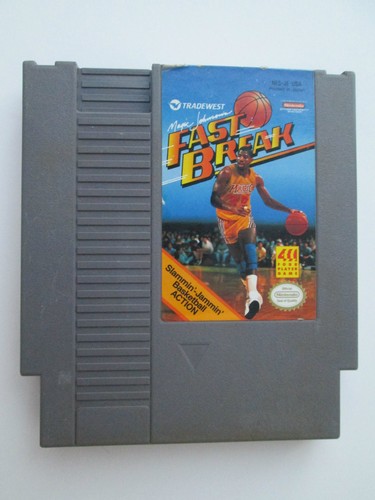 Magic Johnson's Fast Break (Nintendo NES, 1990) Game Only--Tested (NTSC ...