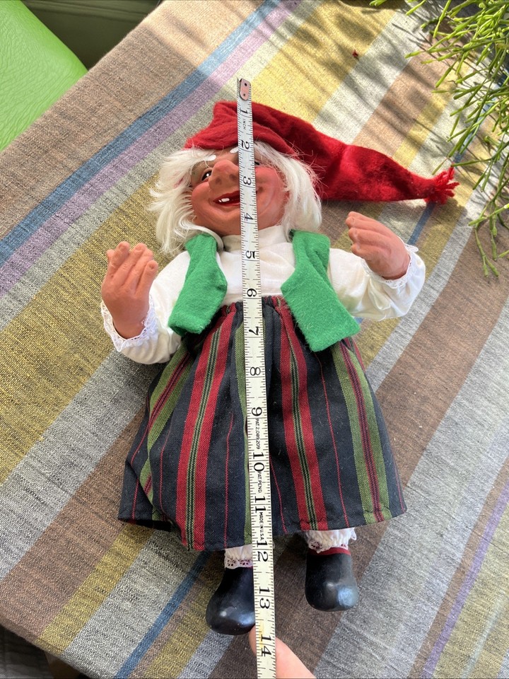 Vtg Arne Hasle Askim Nisse Norwegian Everyday Bunad Gnome Troll Elf Doll 14” | eBay