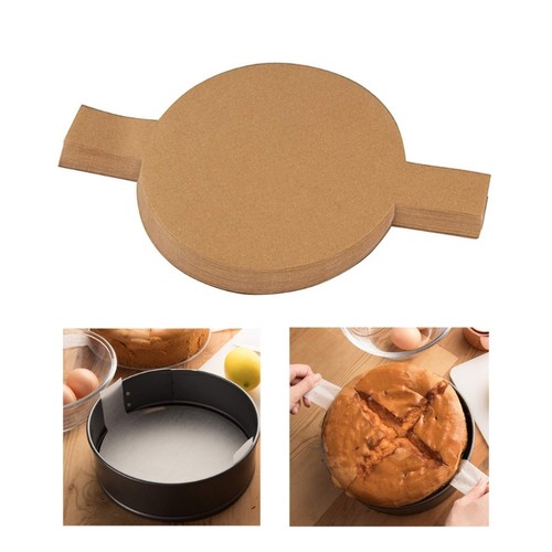 100Pcs Circle Greaseproof Cake Pan Liner Round Disposable Baking ...