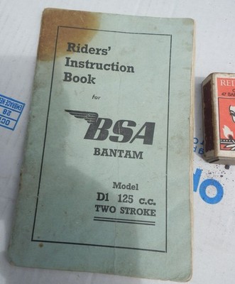 BSA bantam Model D1 125 Cc Two Stroke booklet | eBay Australia