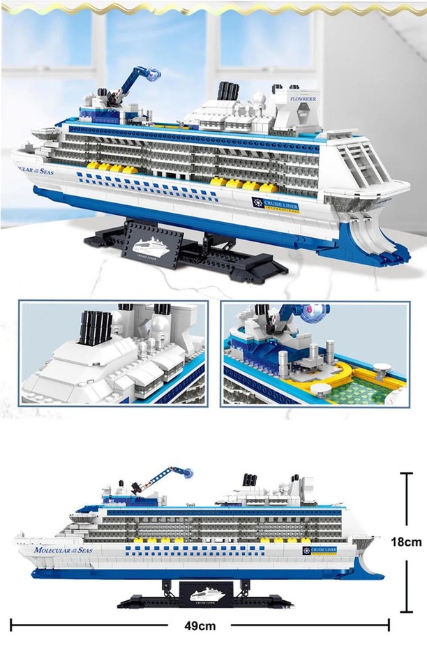 Royal Caribbean Cruise Ship Building Blocks Model 2428-Piece Set ...