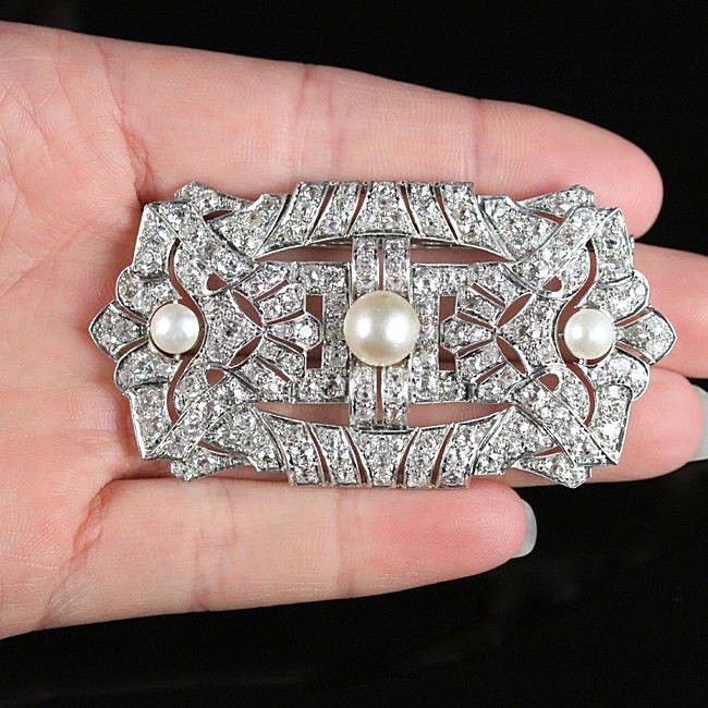3.40ct Natural Round Diamond 14k Solid White Gold Pearl Anniversary ...