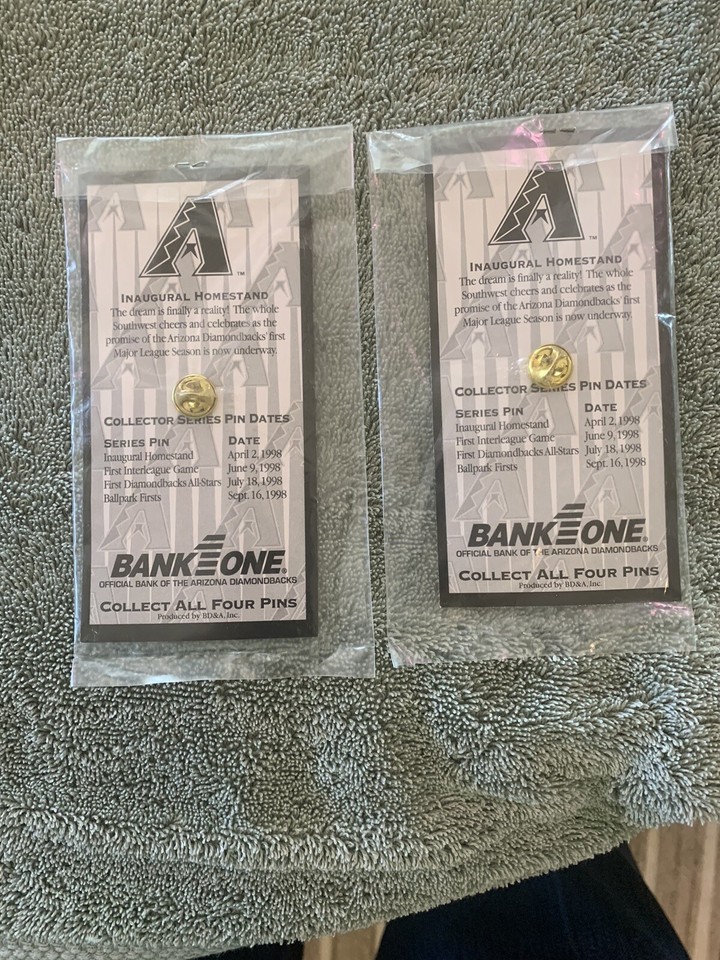 Arizona Diamondbacks Inaugural Collector Pins April 2, 1998 | eBay