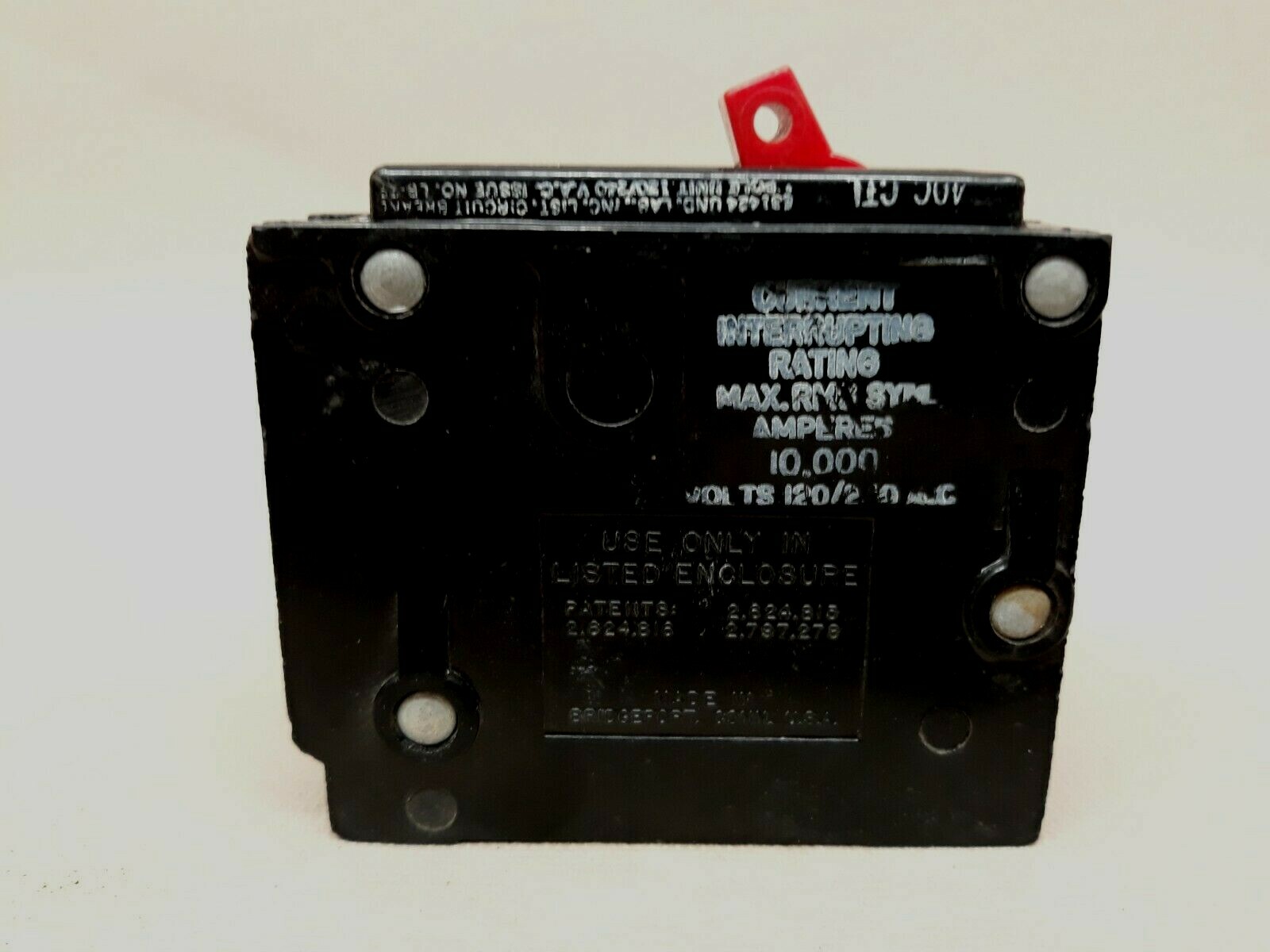 BRYANT 20 Amp Single Pole Circuit Breaker BR120 BR 120 20A | eBay