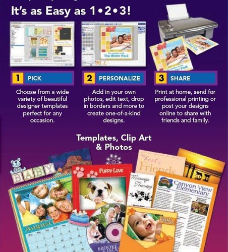 PrintMaster Platinum 7 PC Desktop Publishing Software Windows 10 8 ...