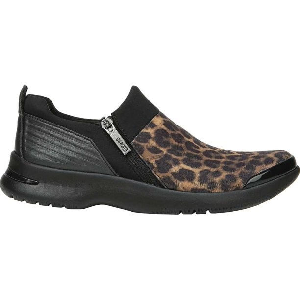 BZees Women's Axis Slip On Washable Casual Walking Shoes Brown Black ...