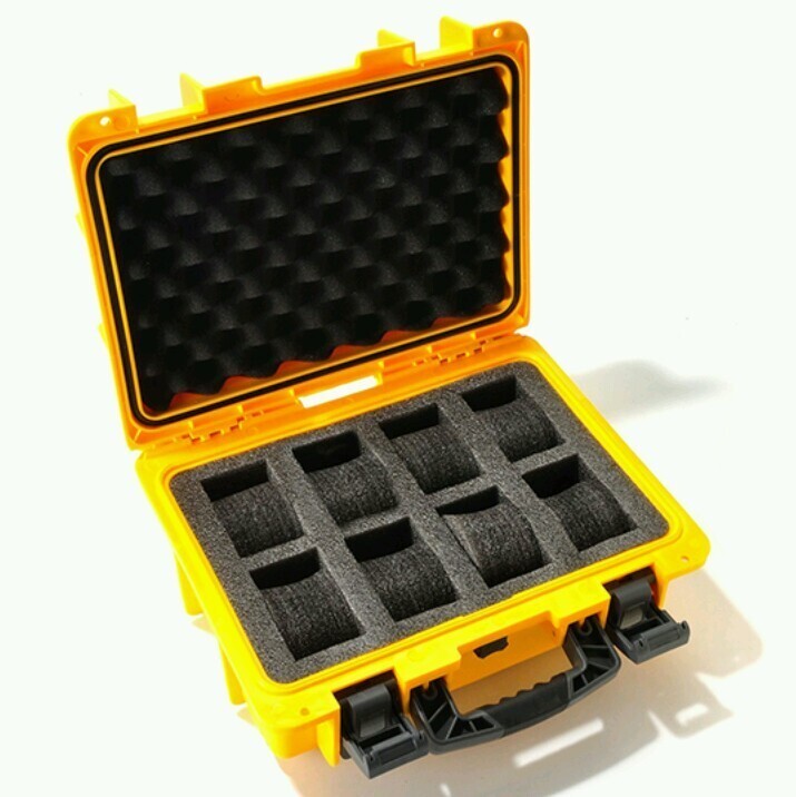 INVICTA EIGHT 8 SLOT IMPACT Yellow Watch Storage Box Collector Case ...