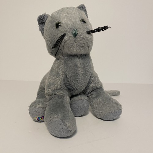 Ganz Webkinz Charcoal Cat Plush Gray Kitten HM152 Stuffed Animal 7” Toy ...