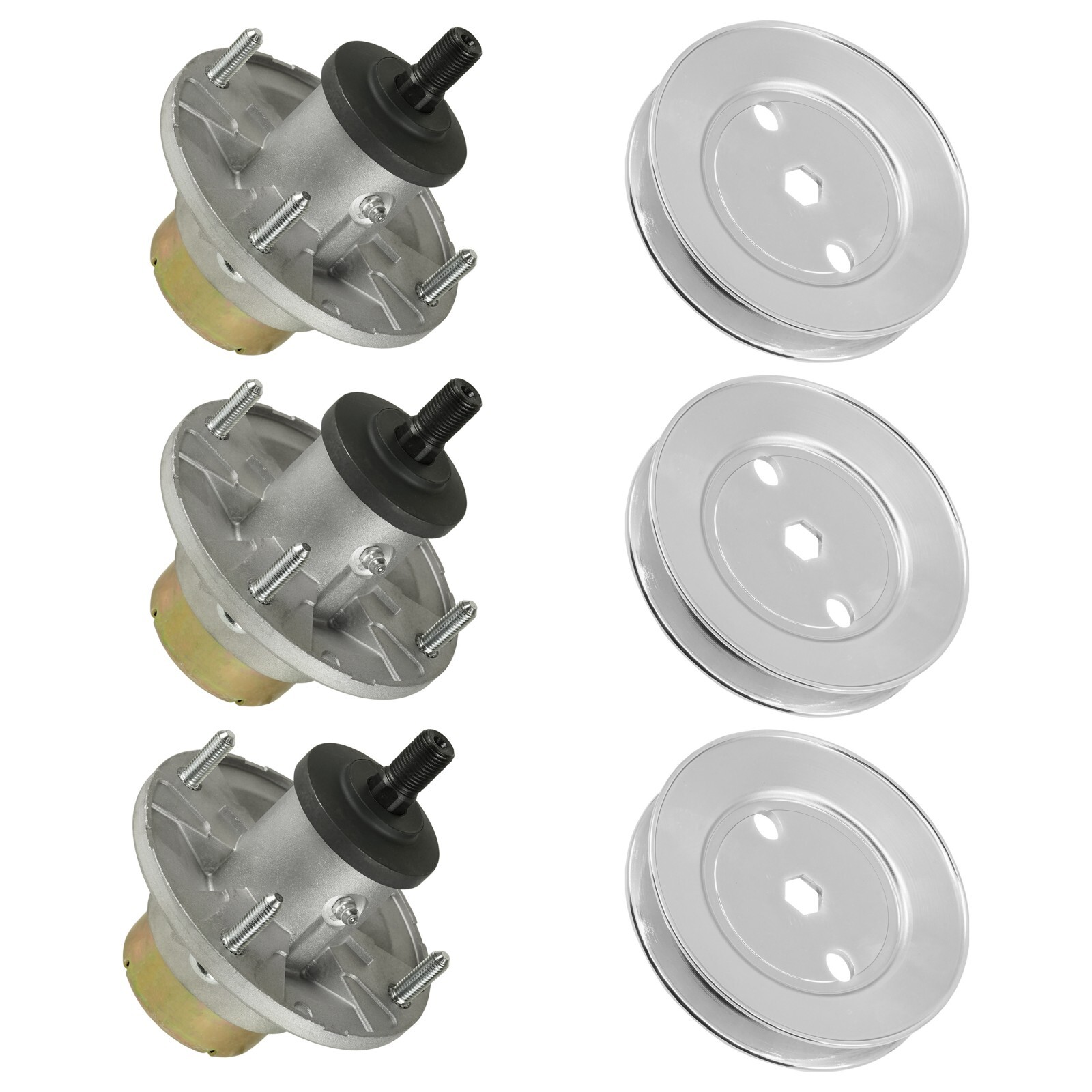 Mower Deck Spindle w/Pulley for John Deere X580 X584 X590 Z325 Z330 48" 54" 3x | eBay